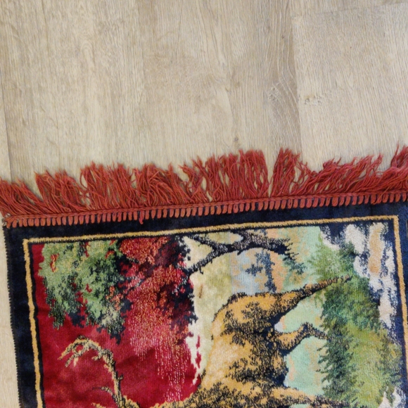 Art | Vintage Velvet Deer Elk Wall Tapestry | Poshmark